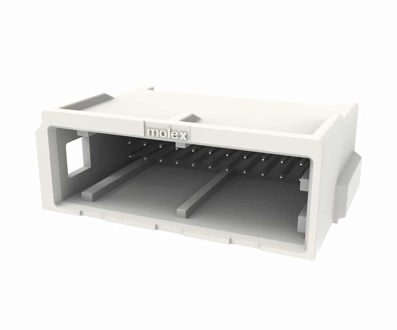Micro-Fit+ Vertical Header, Through Hole, 3.00mm Pitch, Dual Row, 22 Circuits, 0.38µm Gold (Au) Plating, Glow-Wire Capable, Black, Tape and Reel