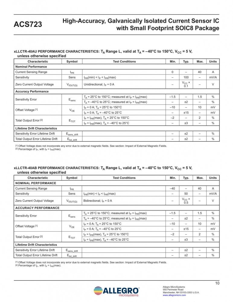 ACS723 datasheet page 10