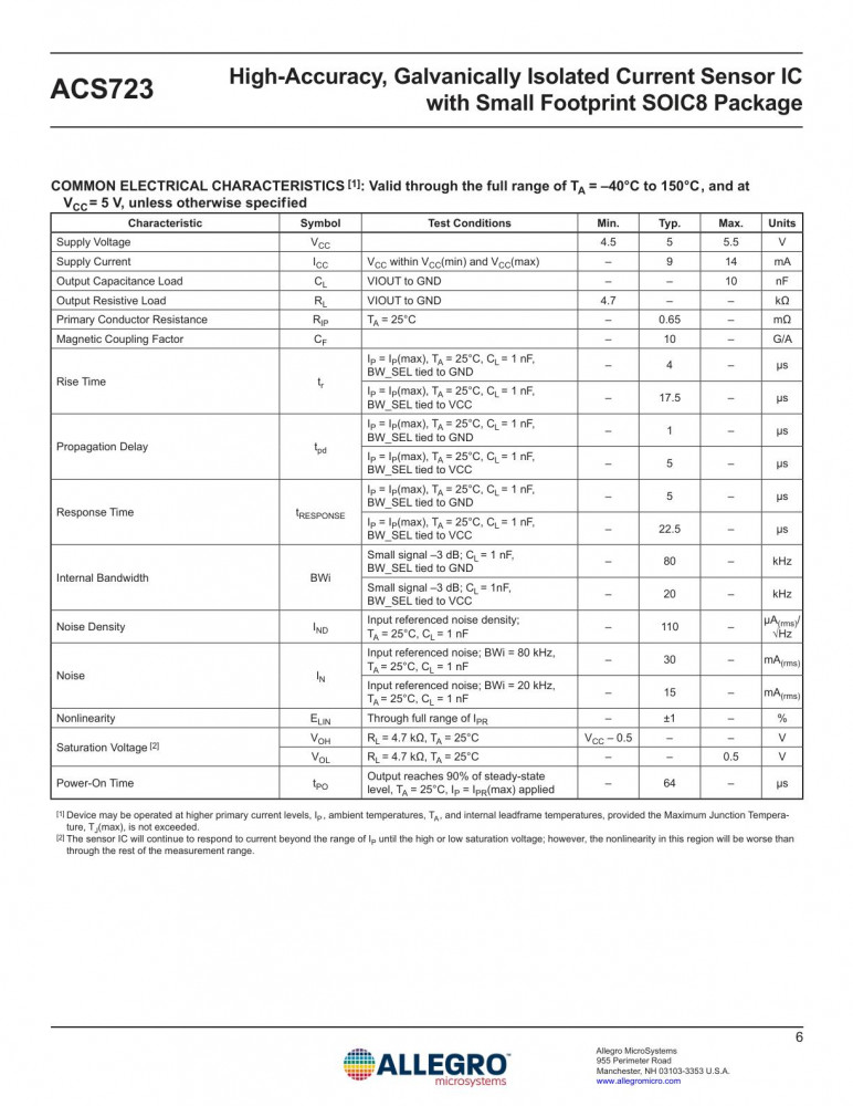 ACS723 datasheet page 6