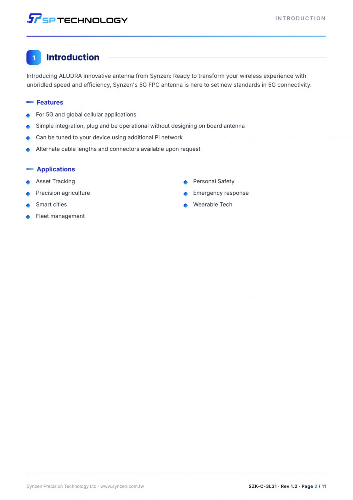 SZK-C-3L31 technical document page 2