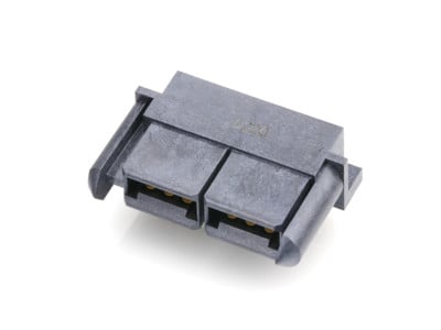 EXTreme LPHPower Receptacle Header, Right-Angle, 2 Power Contacts, Select Gold (Au) Plating, for 3.18mm Thick PC Board, with Guide Posts for sale