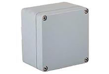 Enclosure, Die-cast Aluminum, S-8100 Series, without External Mounting Flanges, 122 x 120 x 80mm Outside Dimensions, Sandblasted for sale