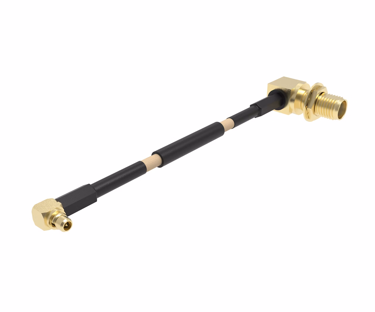 BNC Straight Plug to SMA Straight Plug on RG-316 Cable, 1.0m Length, 50 Ohms