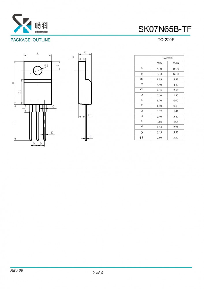 SK07N65B-TF datasheet page 9