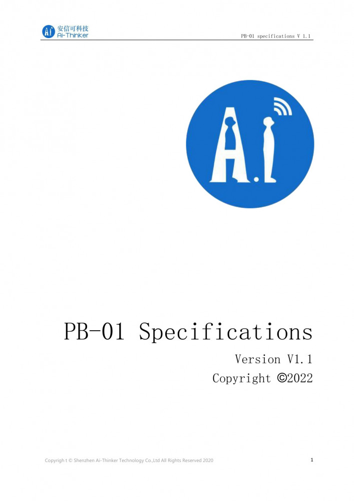 PB-01 datasheet page 1