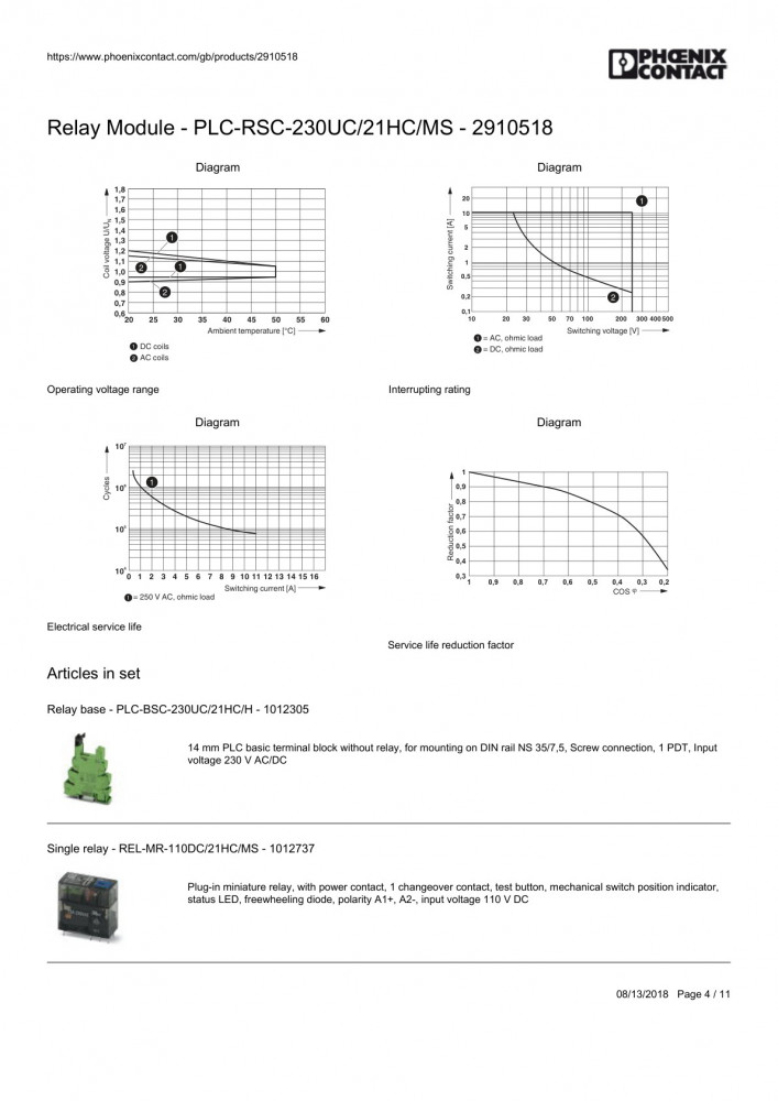 Phoenix Contact 2910518 technical document page 4