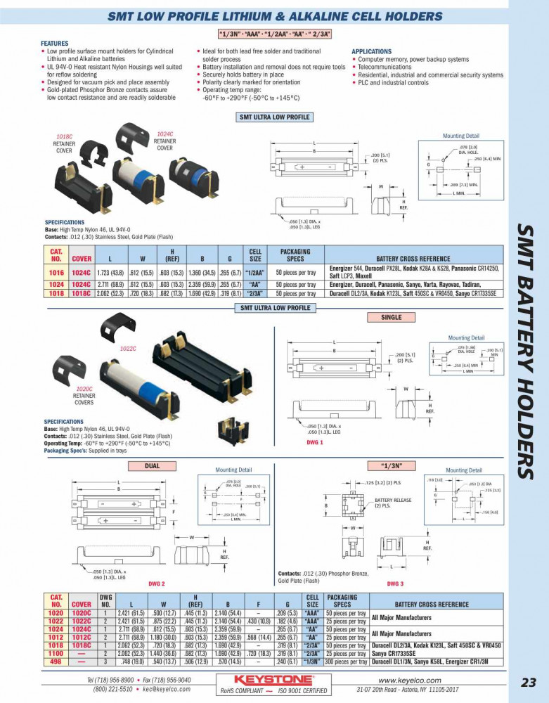 LEA NETWORKS battery holder product document image
