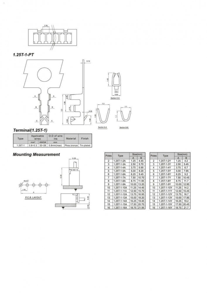 BOOMELE 1.25T connector datasheet page 2