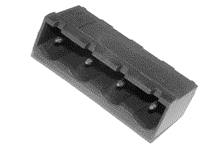 7.50mm Beau Eurostyle Vertical PCB Header, Closed Ends, 12 Circuits for sale