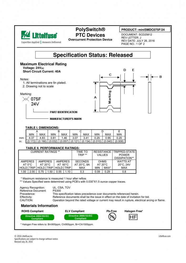 MINISMDC075F/24-2 technical document page 1