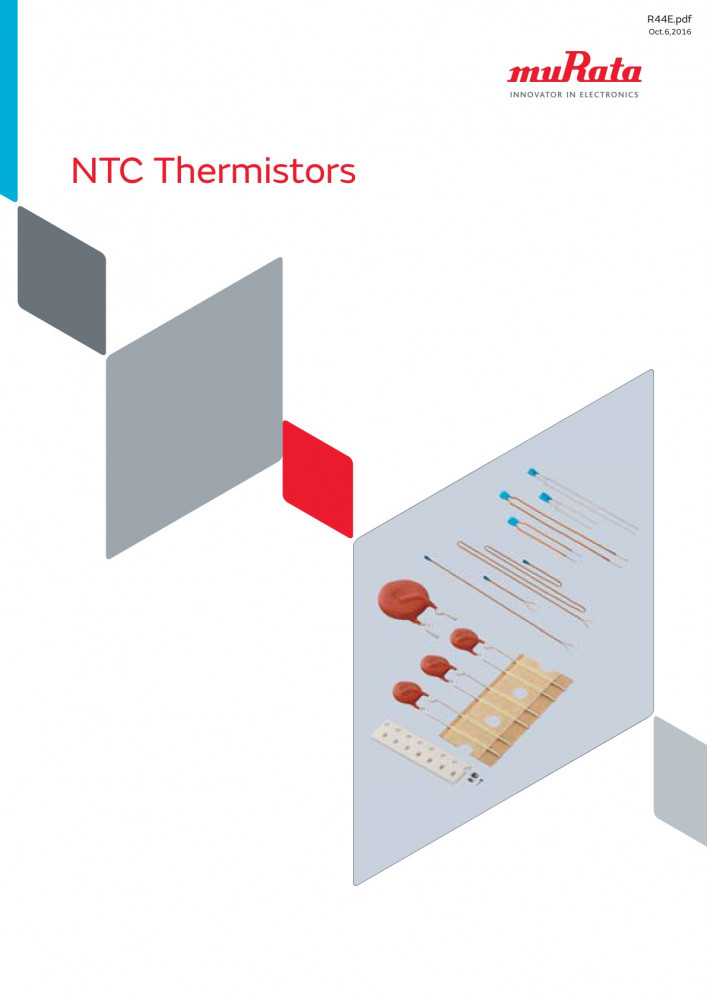Murata NTC thermistor catalog page 1
