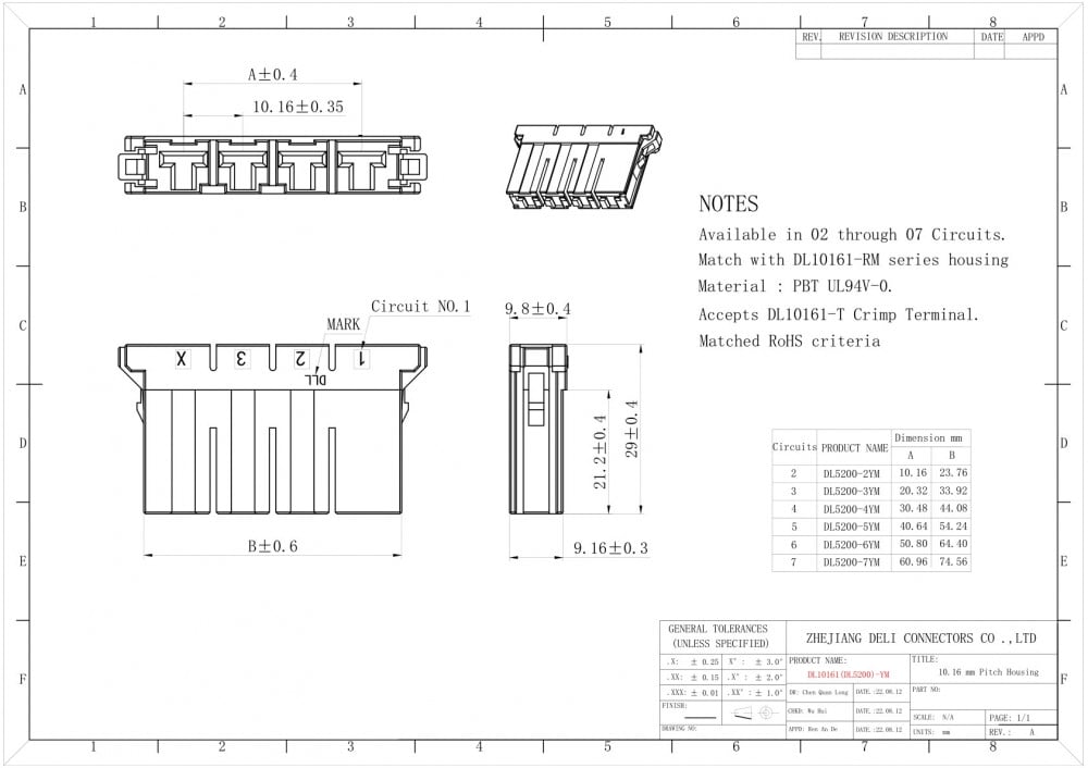 DL5200-RT technical document page 4