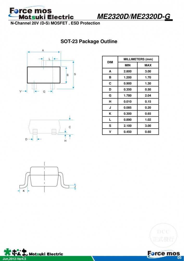 ME2320D datasheet page 5