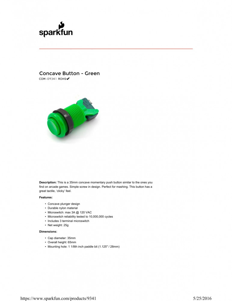 COM-09341 technical document page