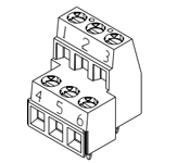 5.00mm Pitch Beau Eurostyle Low Profile, Two Level Terminal Block, Modular, Black, 10 Circuits
