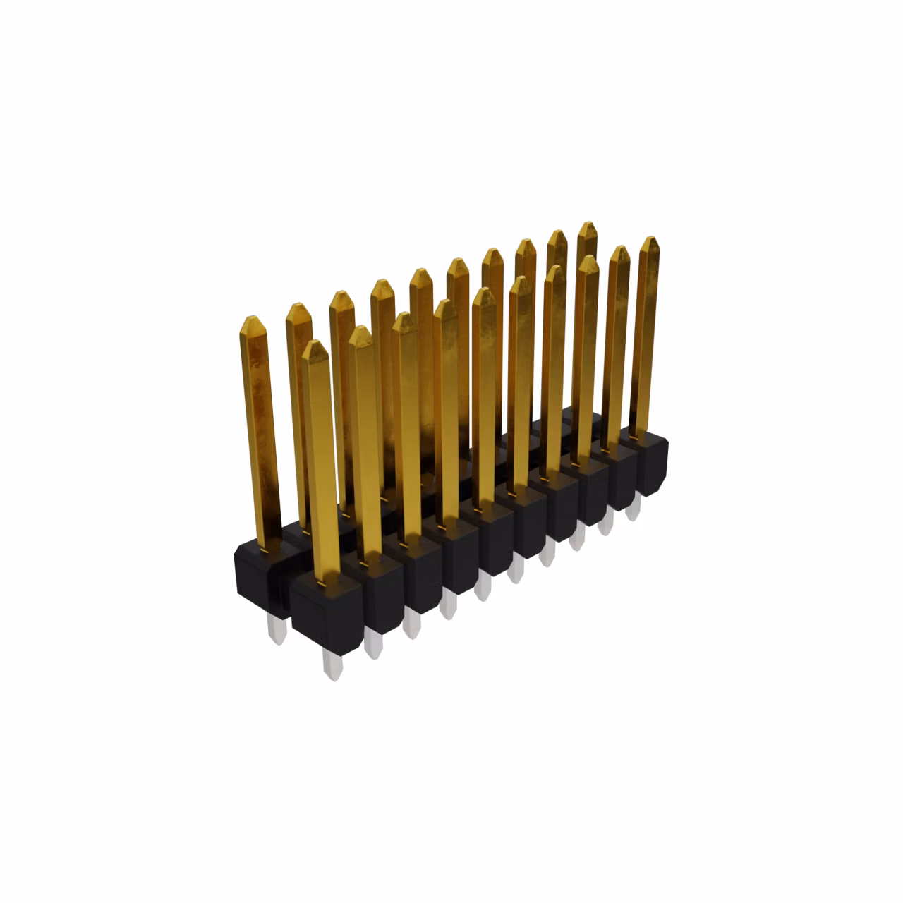 MX150 Dual Row Header, Vertical, 20 Circuits, 1.25µm Nickel (Ni) Overall, 2.50µm Minimum Select Matte Tin (Sn) Plating on Tail, 0.05µm Minimum Select Gold (Au) Contact Area, 16.09mm Mating Pin Length, 3.05m for sale