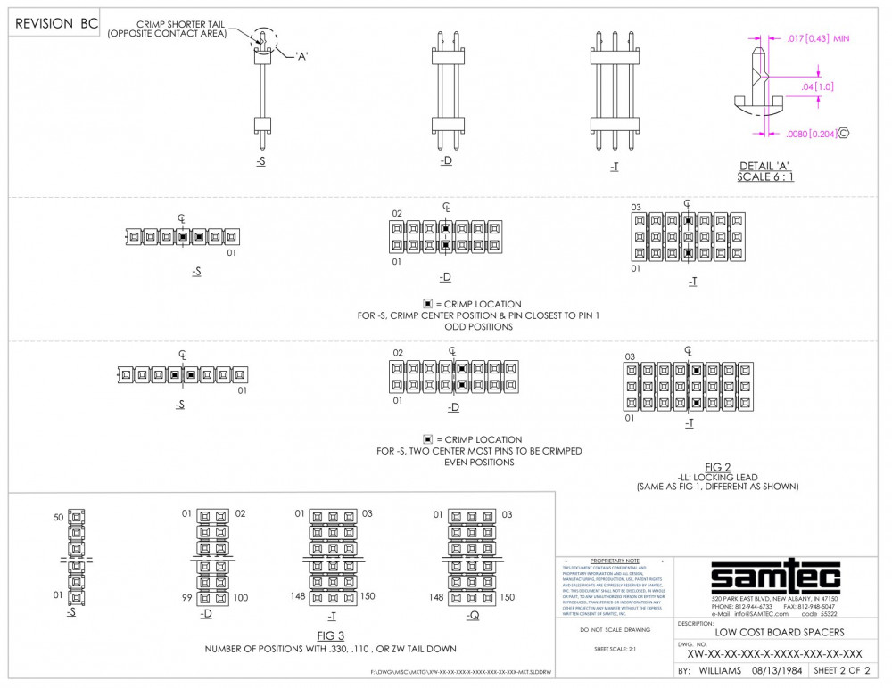 Samtec DW-04-13-L-D-925 drawing page 2