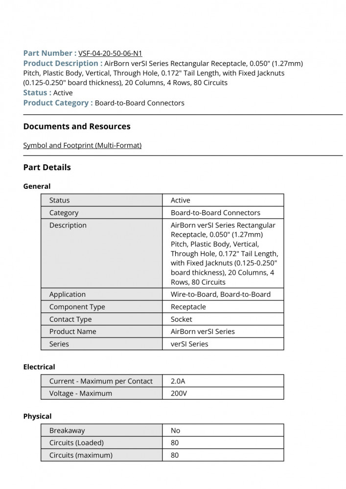 Product document page 1