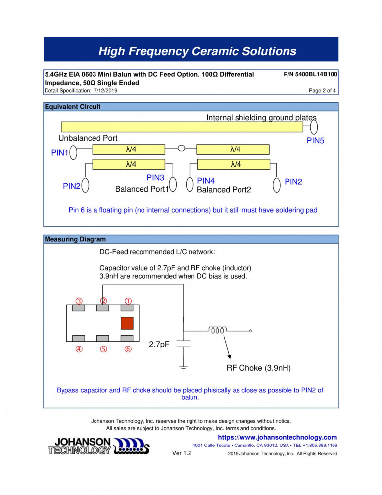 5400BL14B100T specification page 2