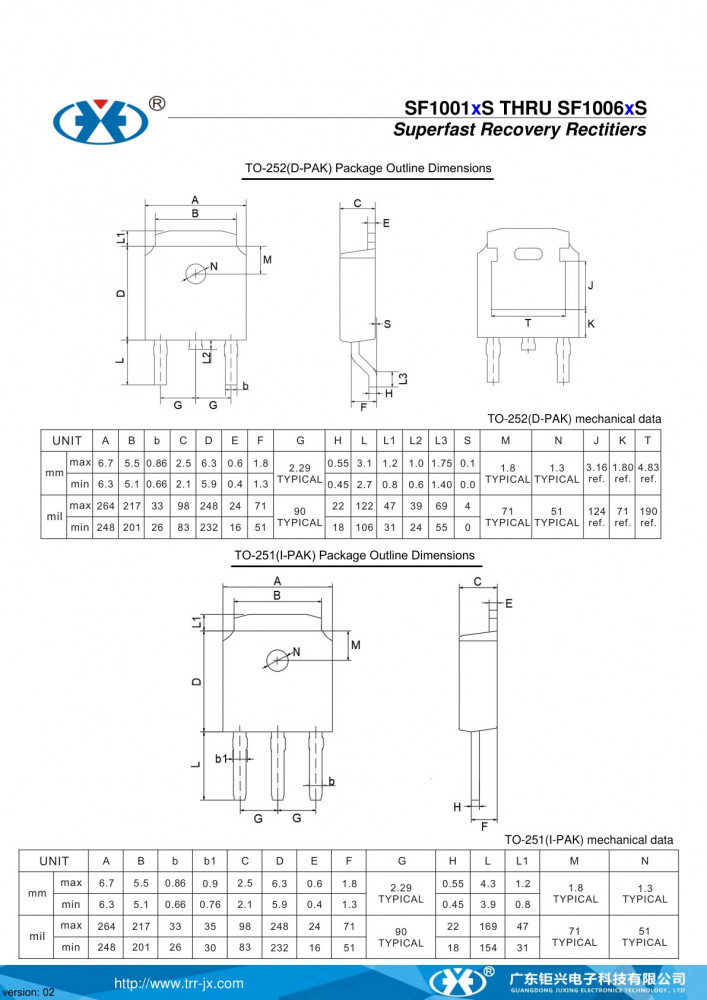 SF1004DS datasheet page 3
