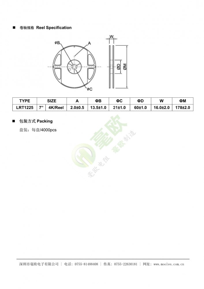 Milliohm HoLRT1225 product document page 5