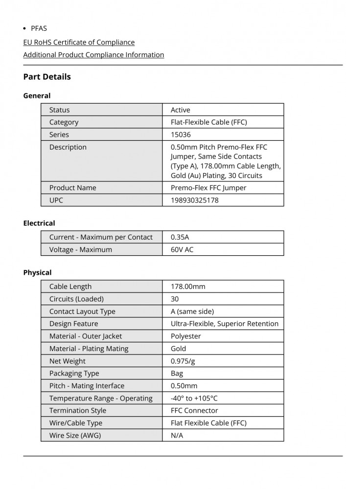 FFC family specification, page 2