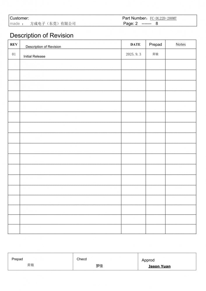 FC-DL22D-200MT specification page 2