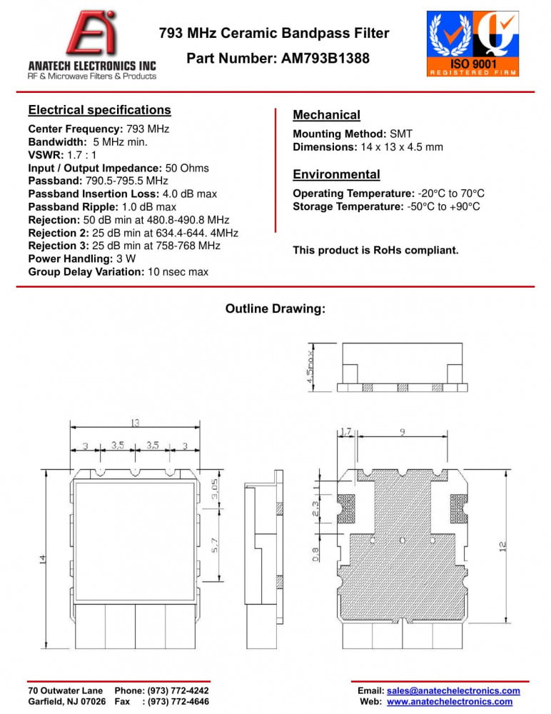 AM793B1388 technical document page 1
