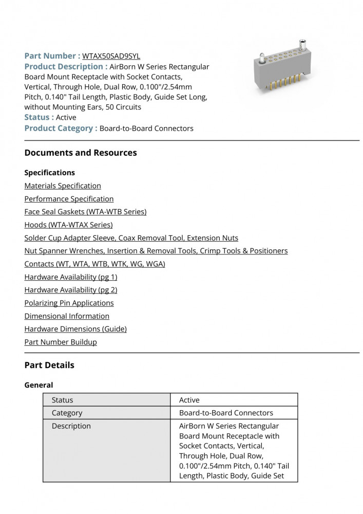 WTAX50SAD9SYL technical document image 1