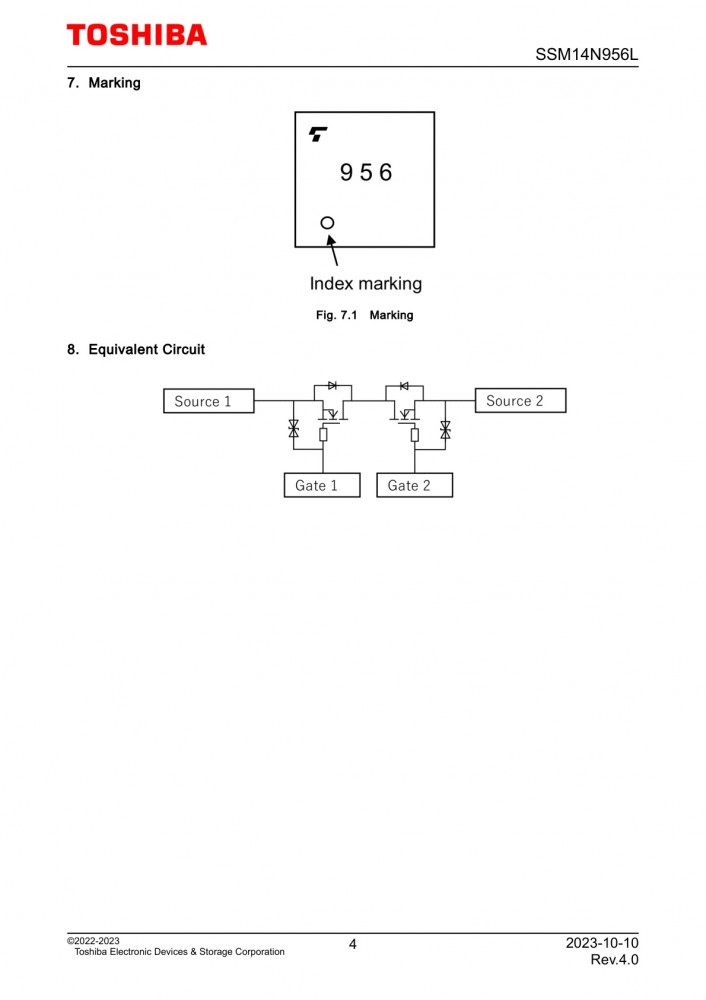 SSM14N956L datasheet page 4
