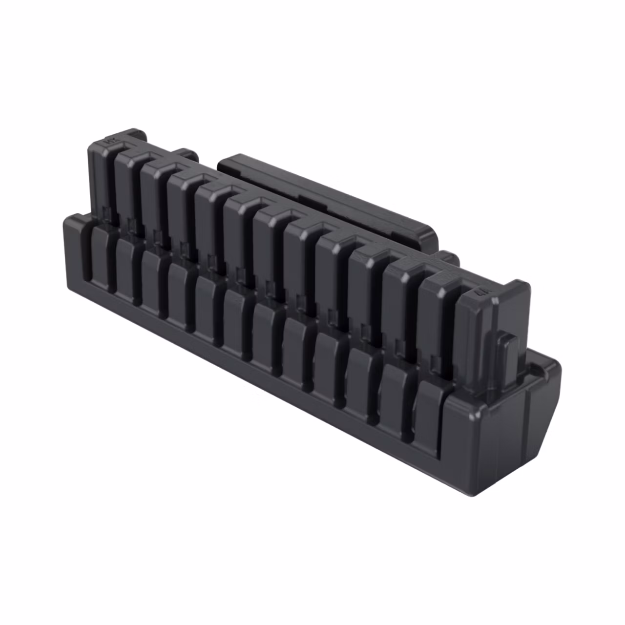 1.50mm Pitch, Micro-Lock Plus Receptacle Crimp Housing, Single Row, Positive Lock, 12 Circuits, Black for sale