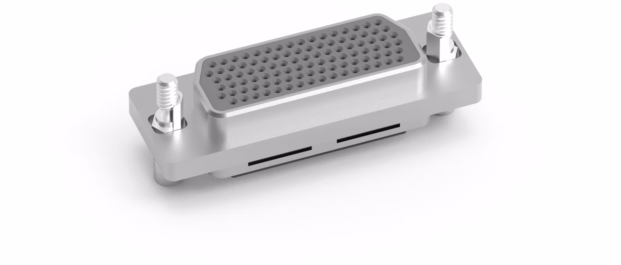 AirBorn RocKet Series, Macro-D Plug, Dual Row, Straight, Crimp Removable, Turning Jackscrews, Polarization 4, 8 Circuits