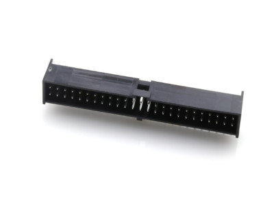C-Grid III PCB Header, 2.54mm Pitch, Through Hole, Dual Row, Vertical, Shrouded, 2.90mm Tail Length, 12 Circuits (void at circuit 12), 0.38µm Gold (Au) Plating