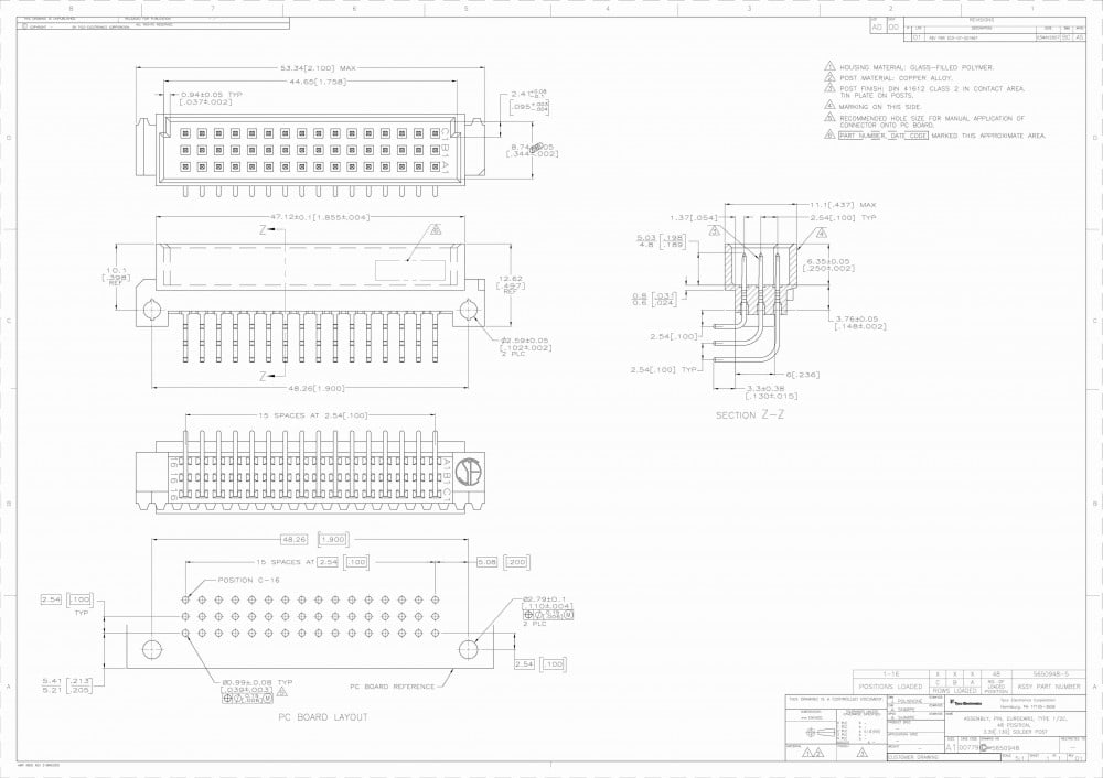 TE Connectivity 5650948-5 technical drawing preview