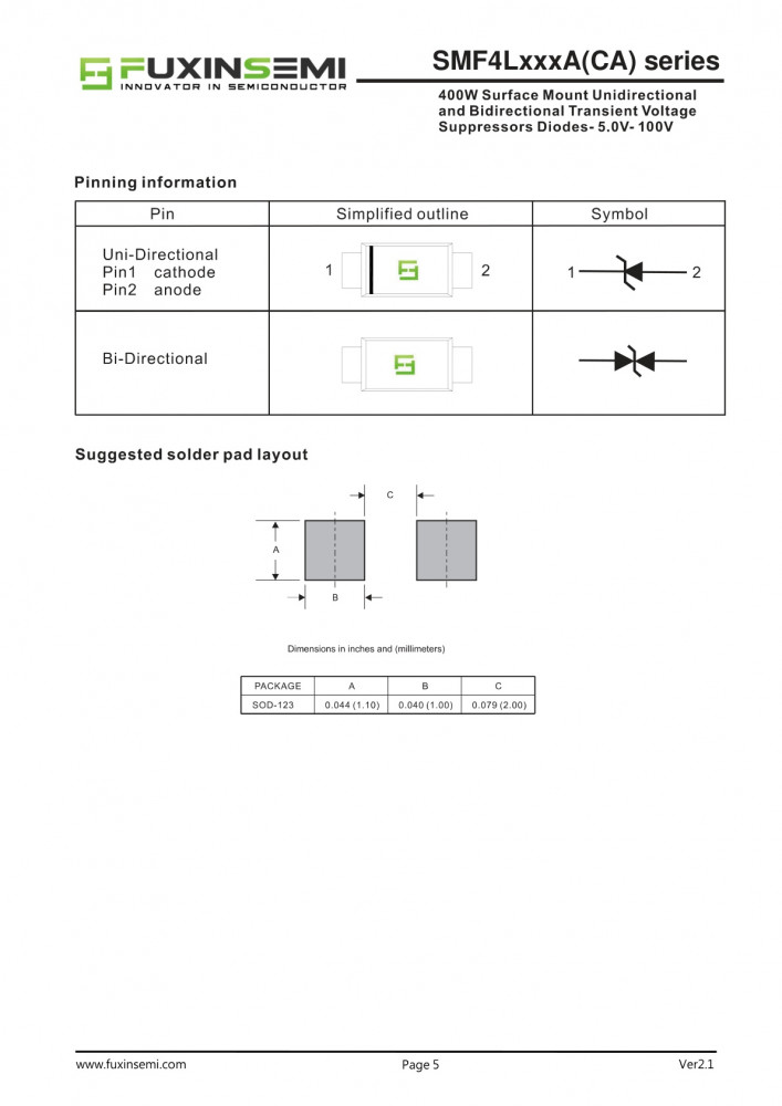 SMF4L13CA datasheet page 5