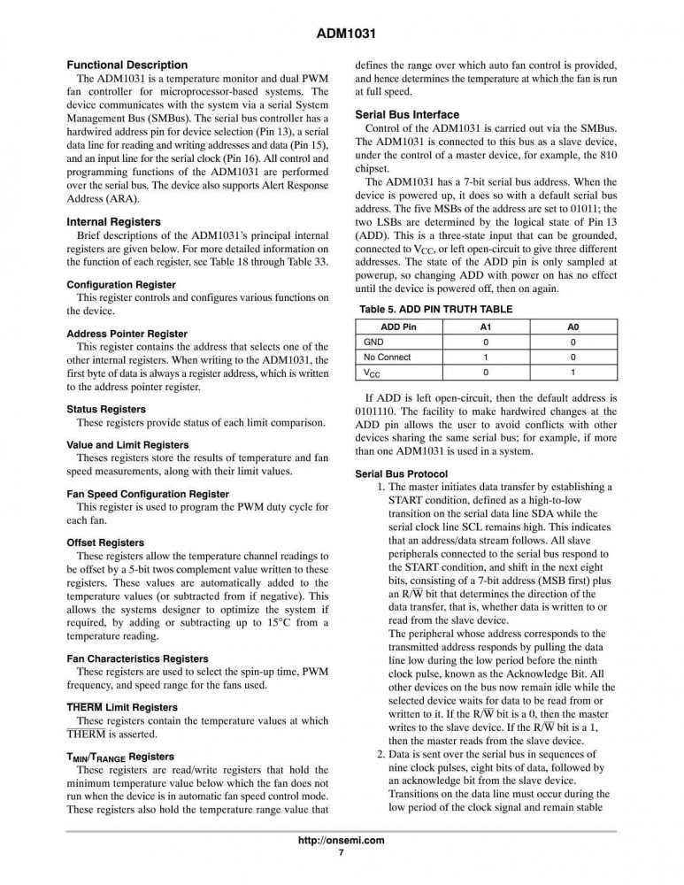 ADM1031 datasheet page 7