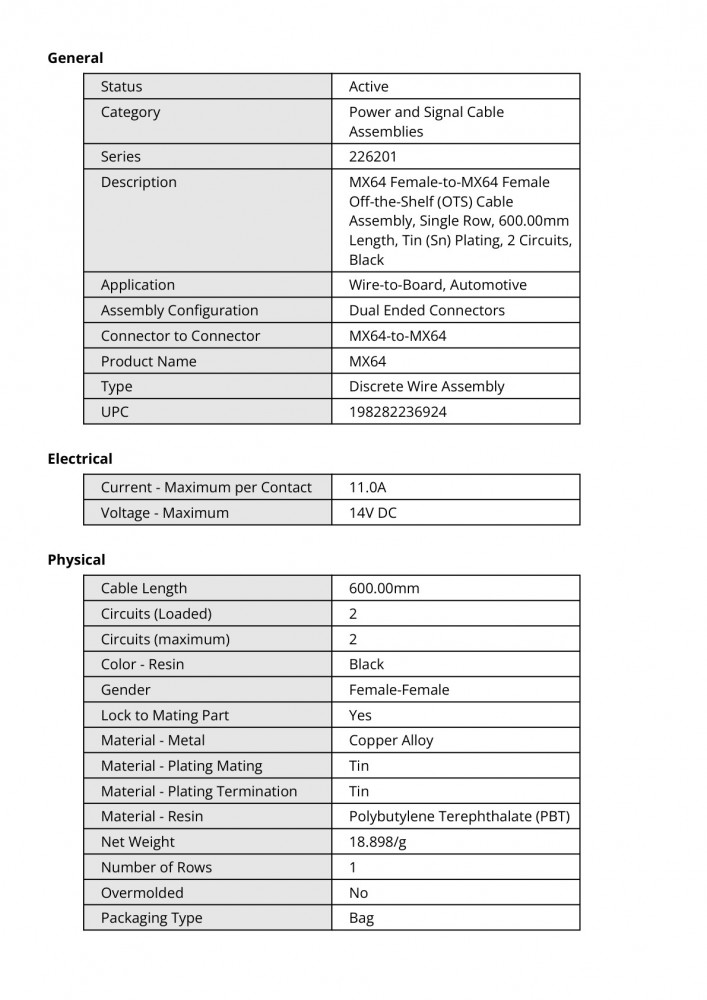 MOLEX 2262011024 technical document image 2