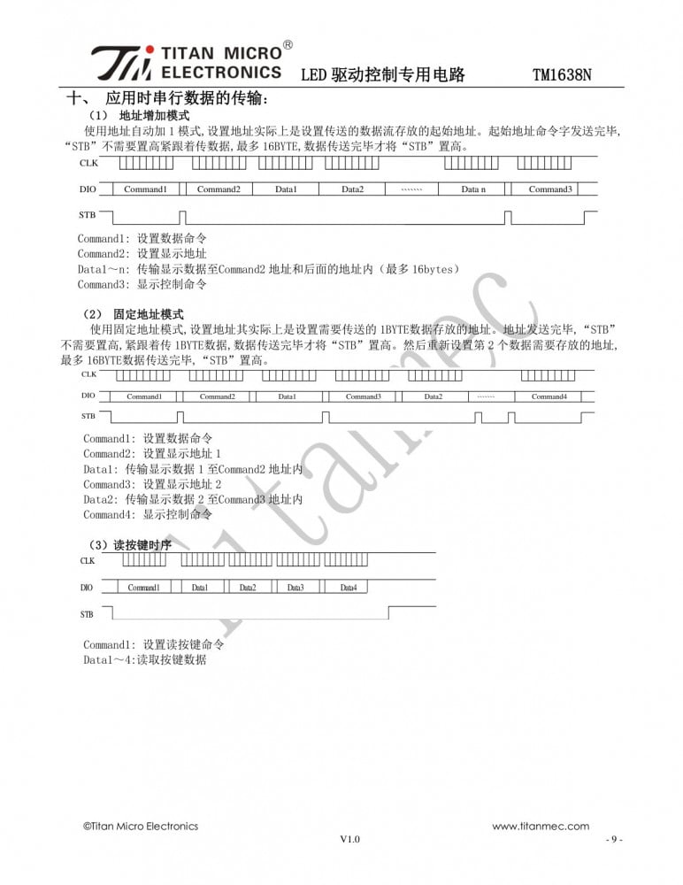 TM1638N datasheet page 9