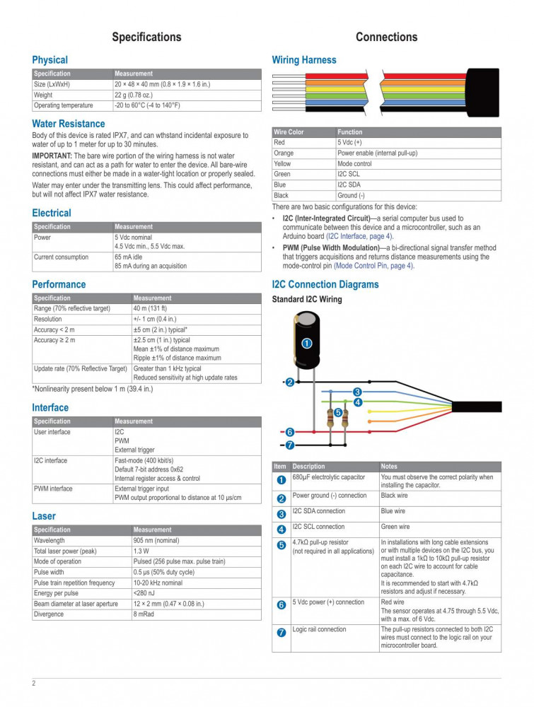 SEN-14599 technical manual page 2