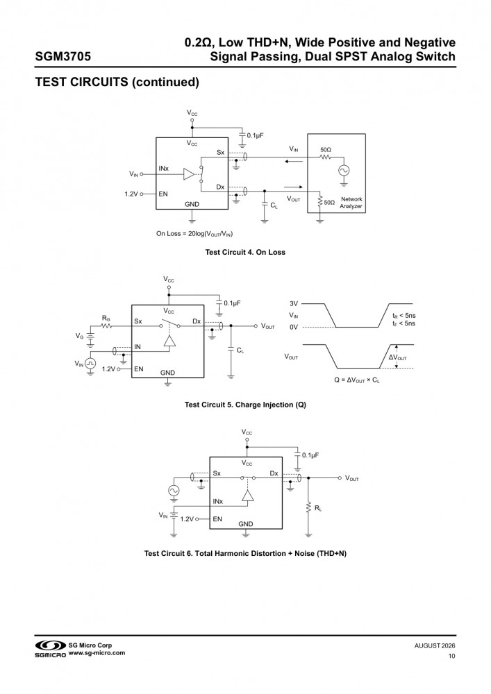 SGM3705 datasheet page 10