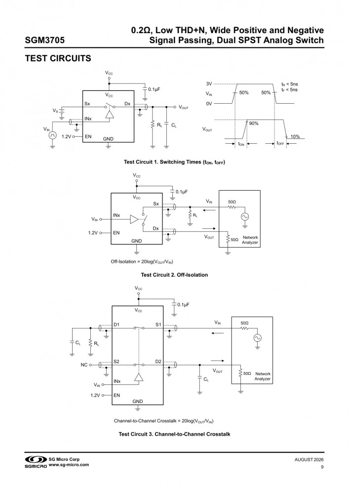 SGM3705 datasheet page 9