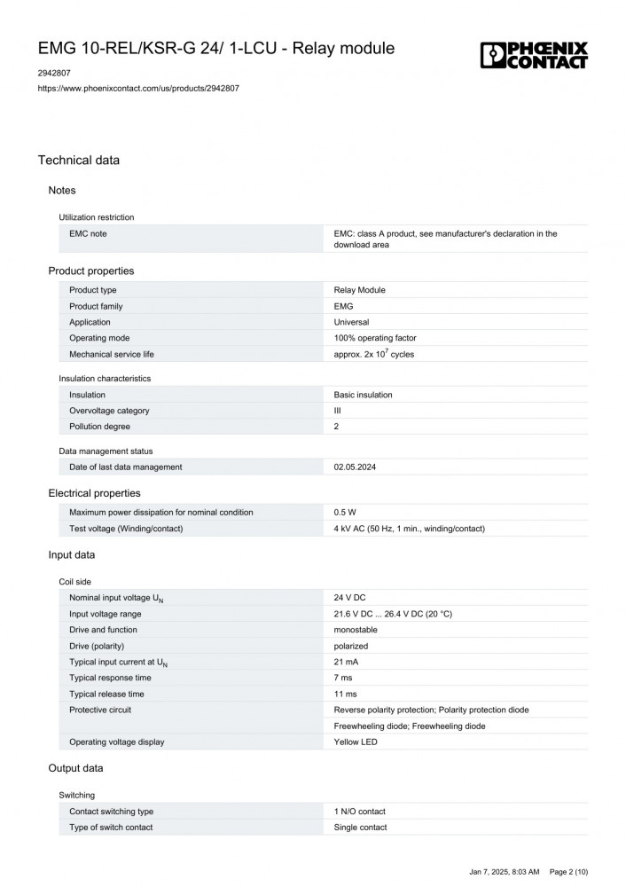 2942807 technical document page 2