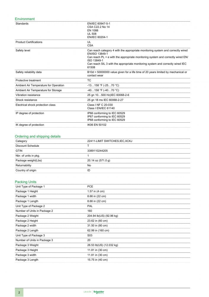 XCSM3715L5 technical document page 2