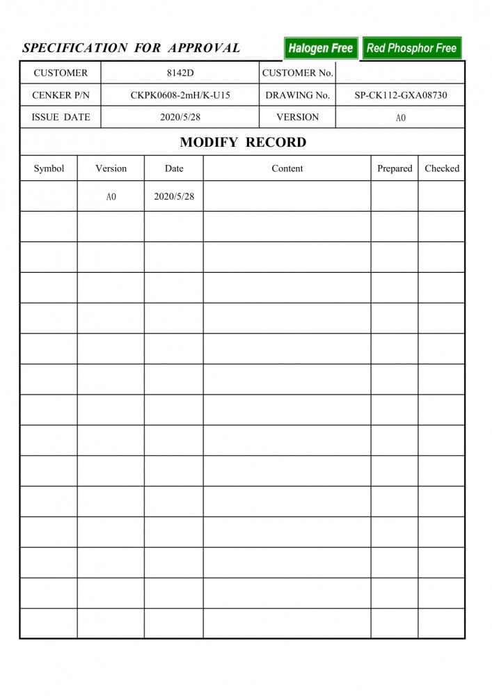 CKPK0608-2mH/K-U15 drawing page