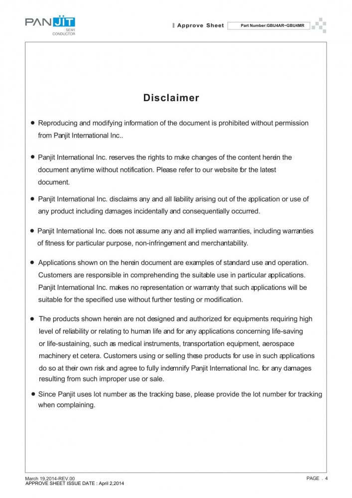 PANJIT GBU4JR approval sheet page 6