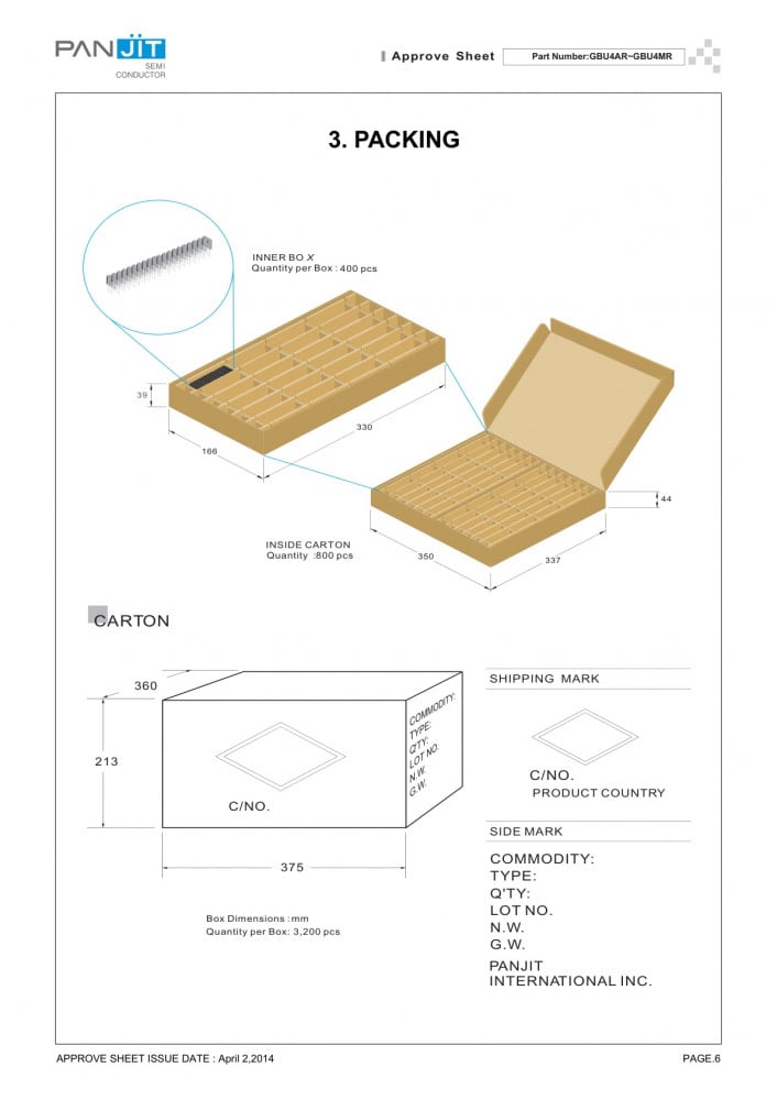 PANJIT GBU4JR approval sheet page 8