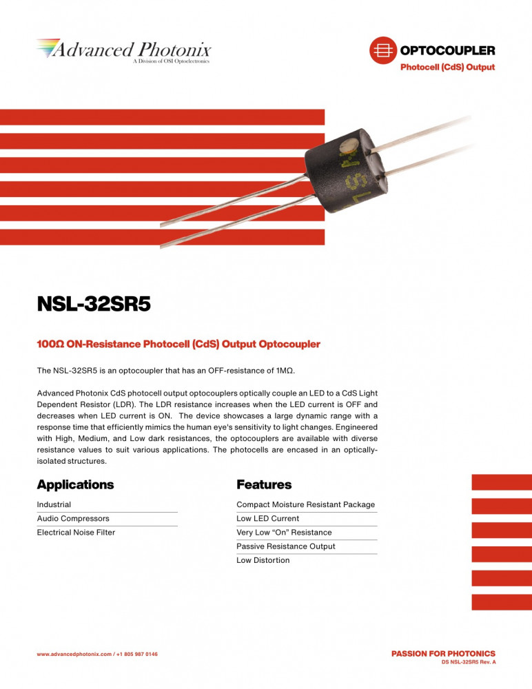 NSL-32SR5 datasheet page 1