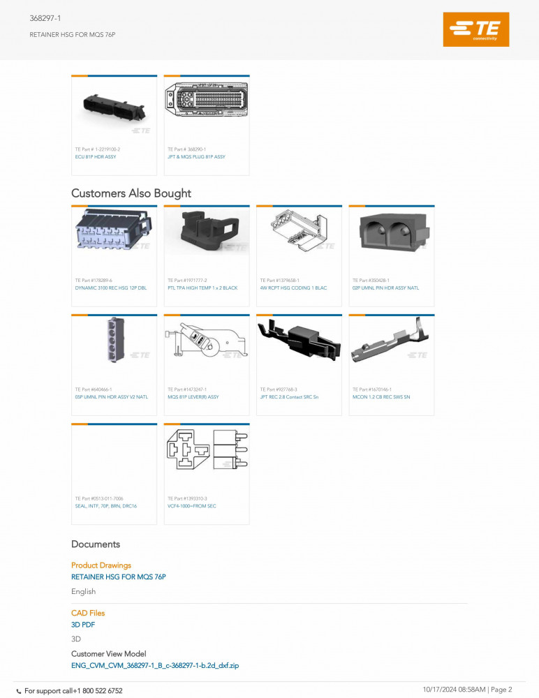TE Connectivity 368297-1 technical document page 2
