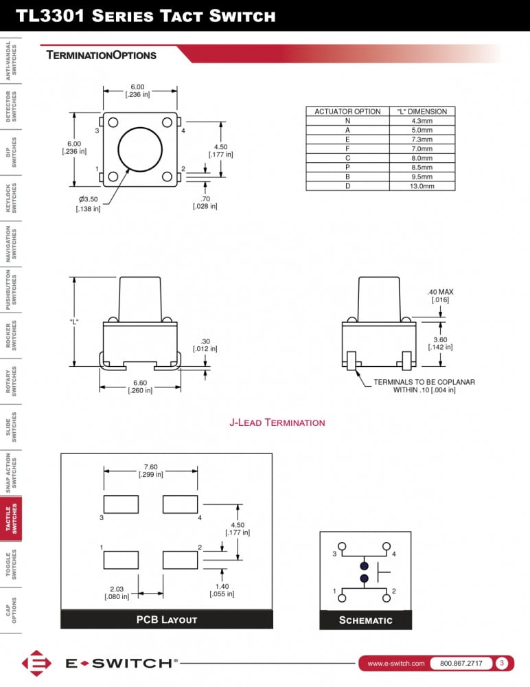 TL3301 technical document page 3
