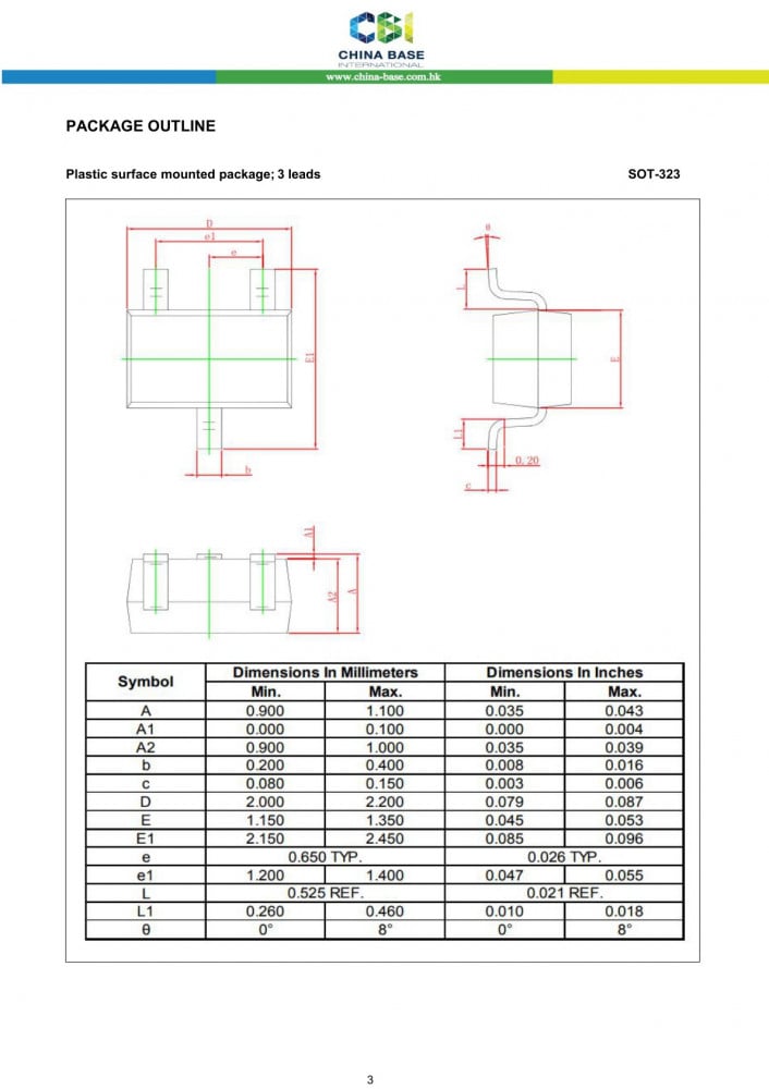 2SC1623W CBI datasheet page 3